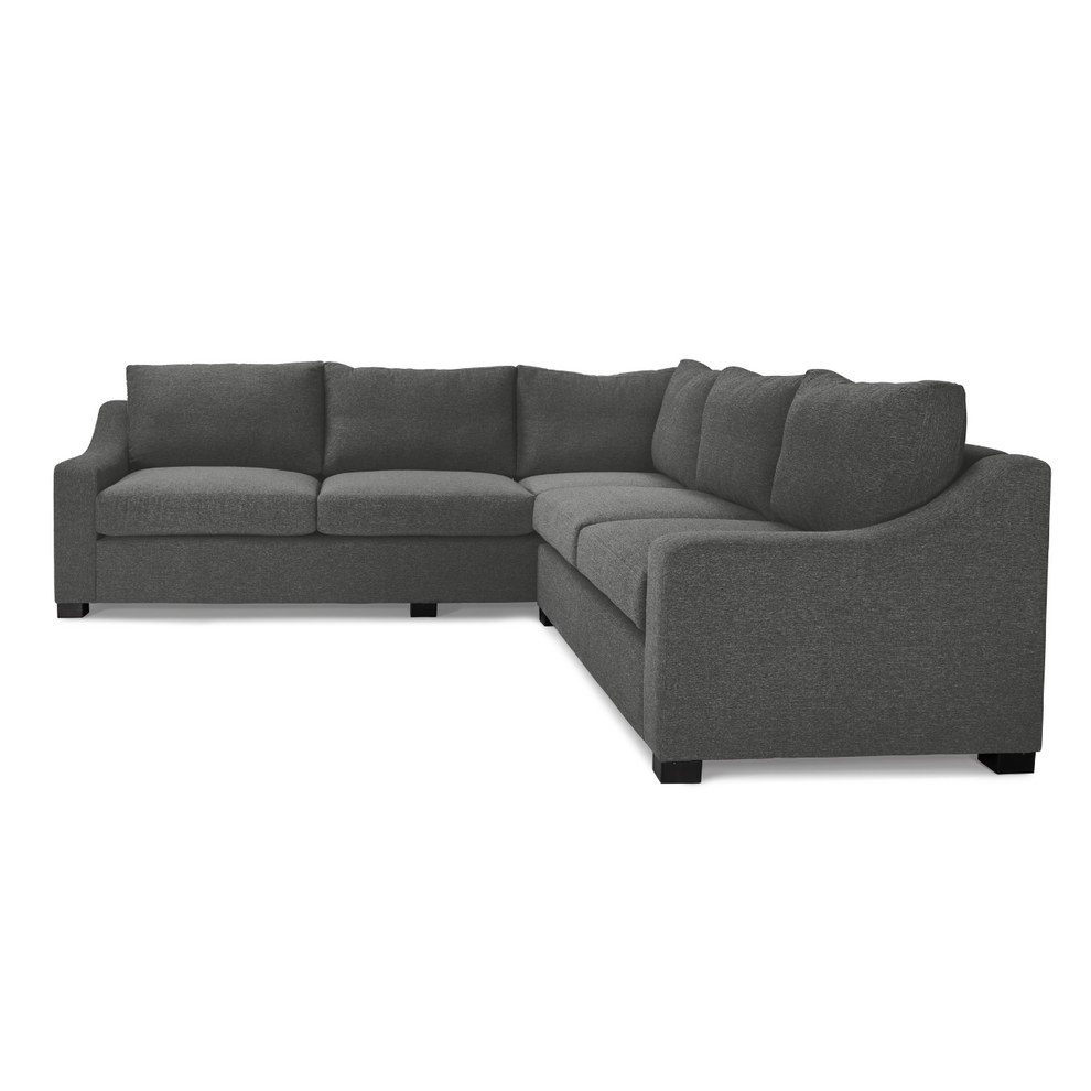 Miami L-Shaped Corner Couch with Slanted Arms - Modern & Customizable ...