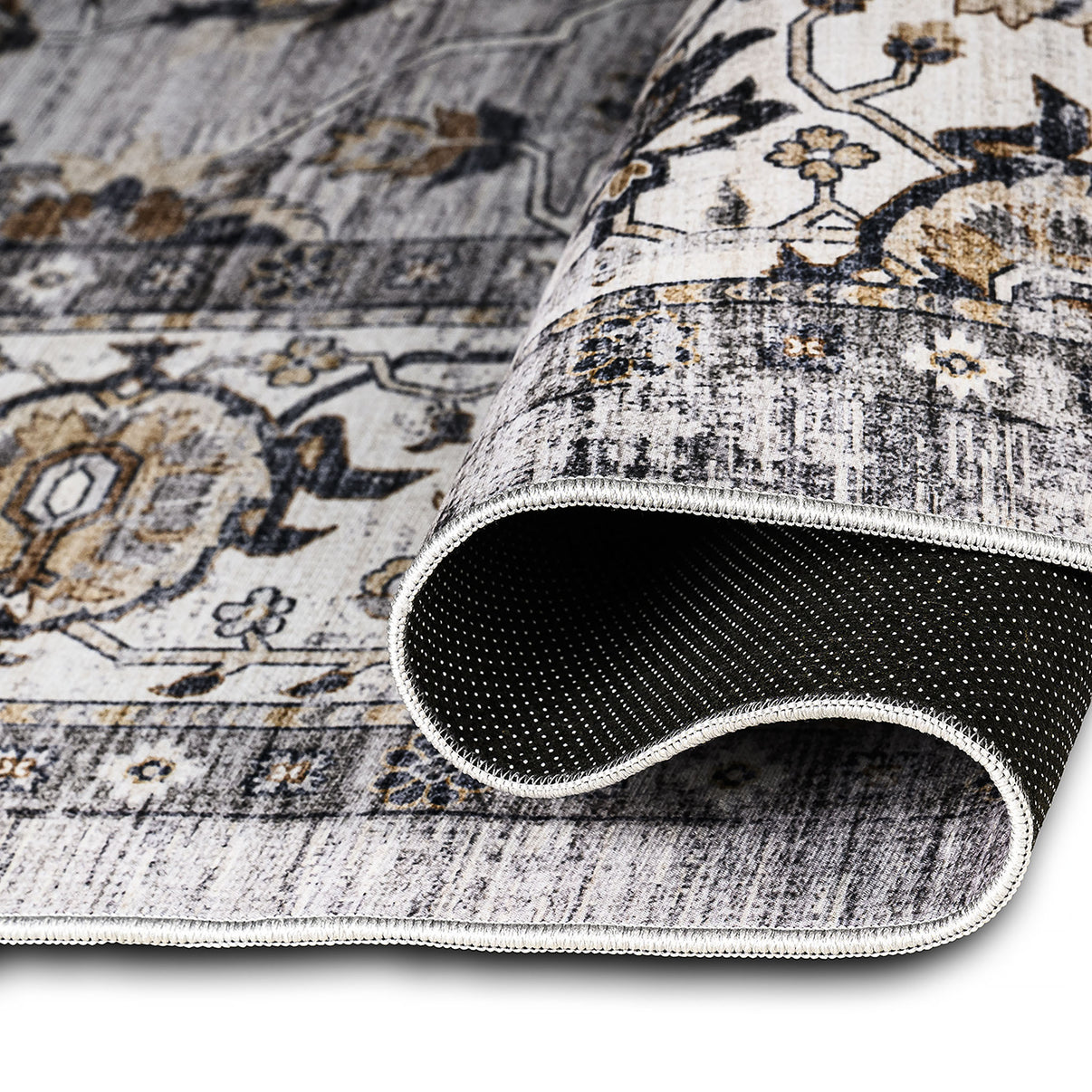 Tokyo Rugs Collection – Brown Contemporary Printed Polyester Rugs ...