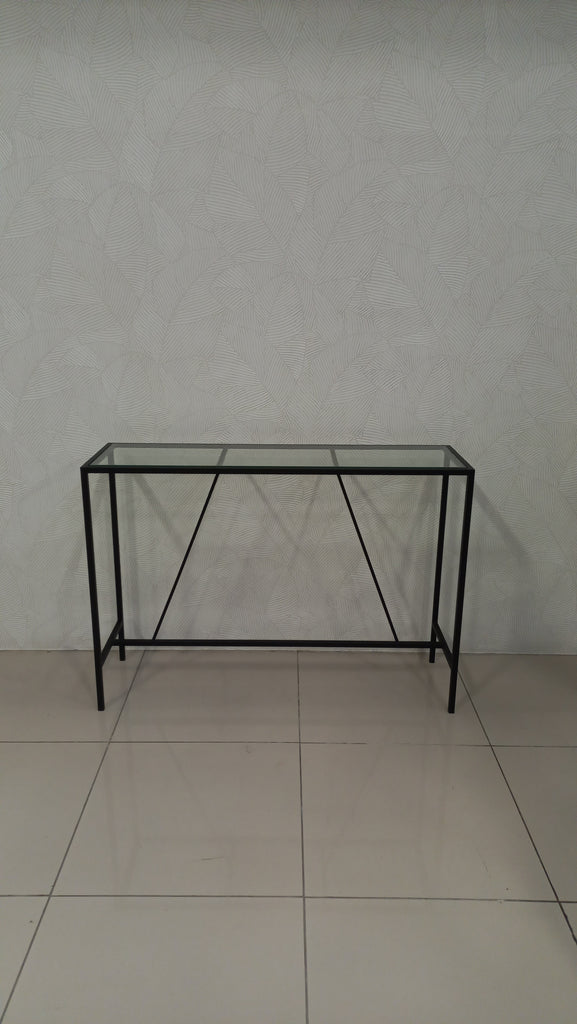 METAL SERVER GLASS TOP – Bellville Furniture