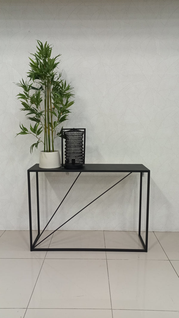 Sunshine Server – Designer Black Steel Server Table – Bellville Furniture